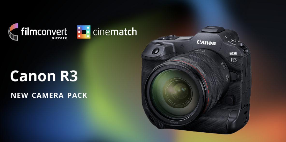 FilmConvert Nitrate & CineMatch Canon EOS R3 Camera Packs - Newsshooter