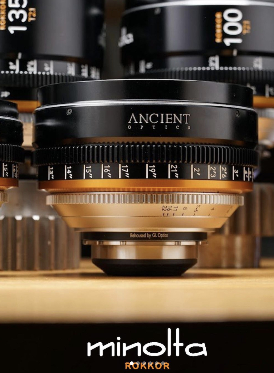 Ancient Optics MINOLTA ROKKOR Cine Primes - Newsshooter