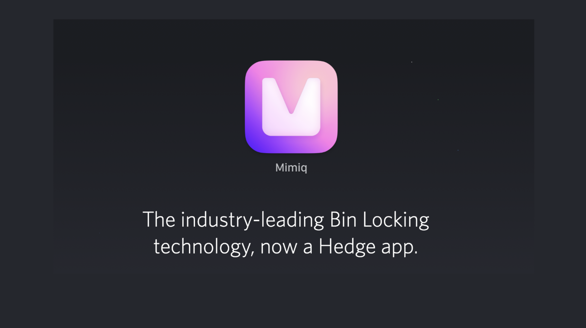 Mimiq Bin Locking software for Media Composer is now a Hedge app ...