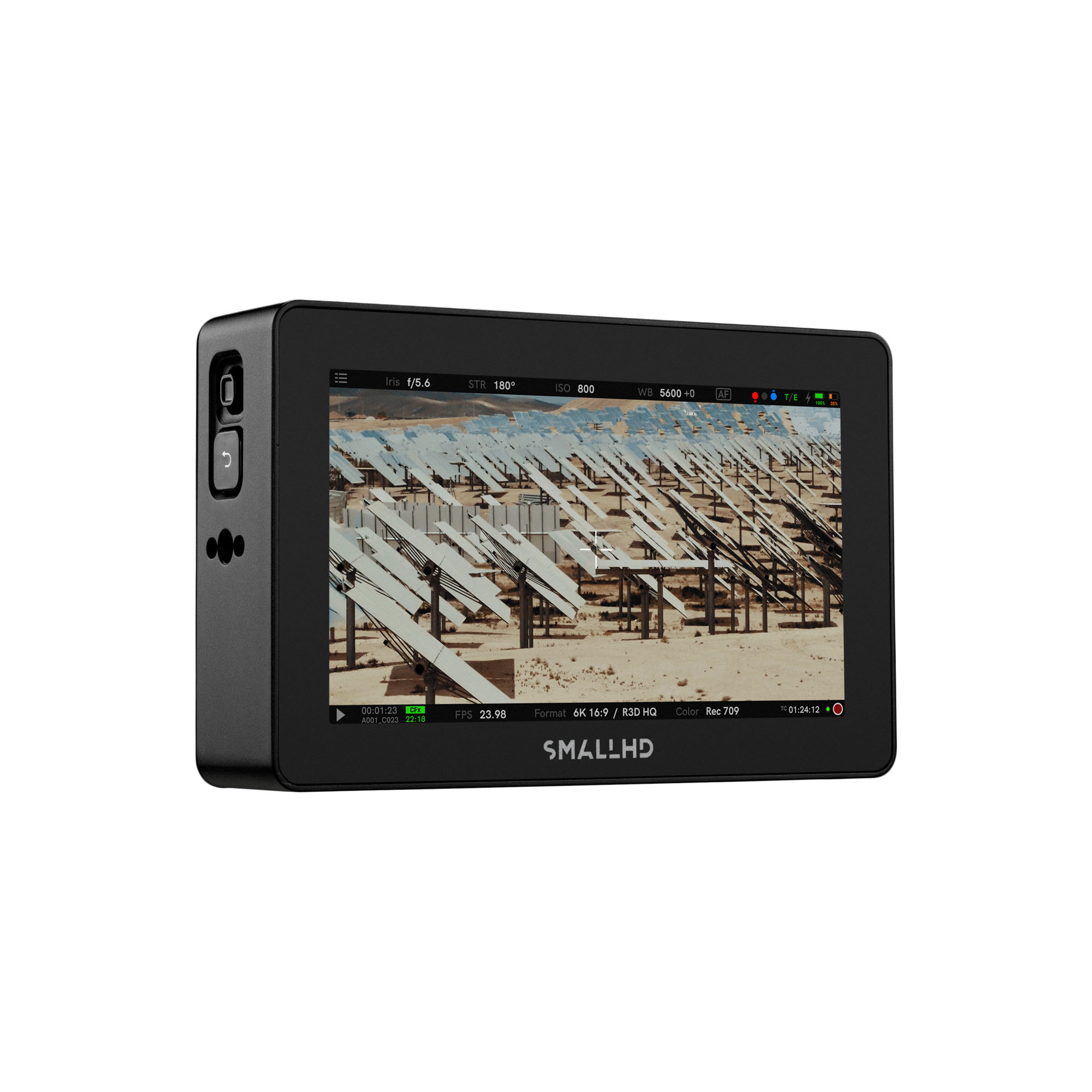 SmallHD 16 0526 Cine 5 Three Quarters 02 Screen On - Newsshooter