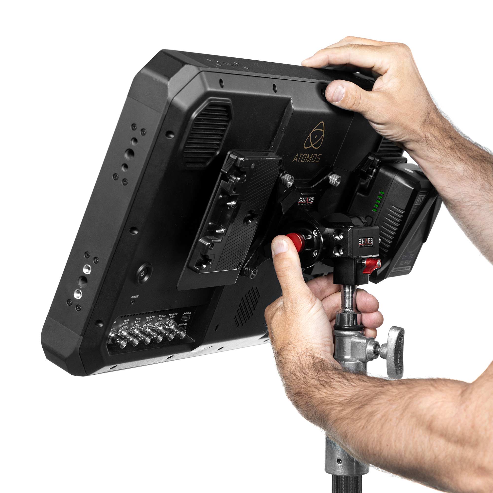 SHAPE Push Button VESA Mount For C-Stand & Baby Pin - Newsshooter