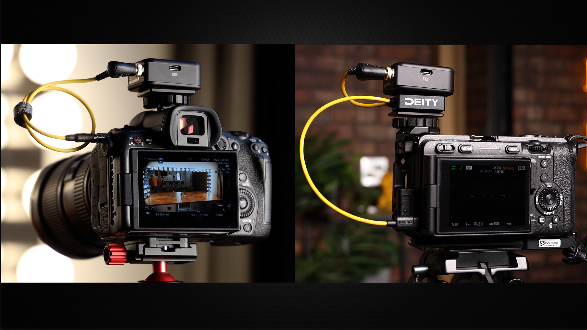 Deity Microphones Timecode Cables for Canon R5 C & Sony FX3/FX30 ...