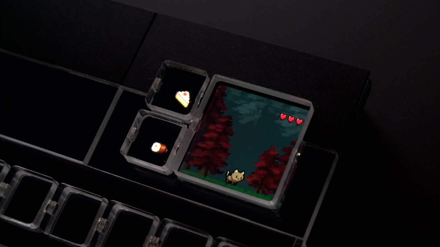 Flux Keyboard - A transparent keyboard with integrated display that ...