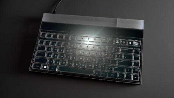 Flux Keyboard - A transparent keyboard with integrated display that ...