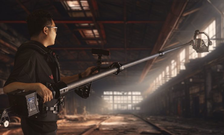 MOVCAM FlexPro– a telescoping pole for the DJI Ronin 4D, RS3 PRO & Small Digital Cinema Cameras ...