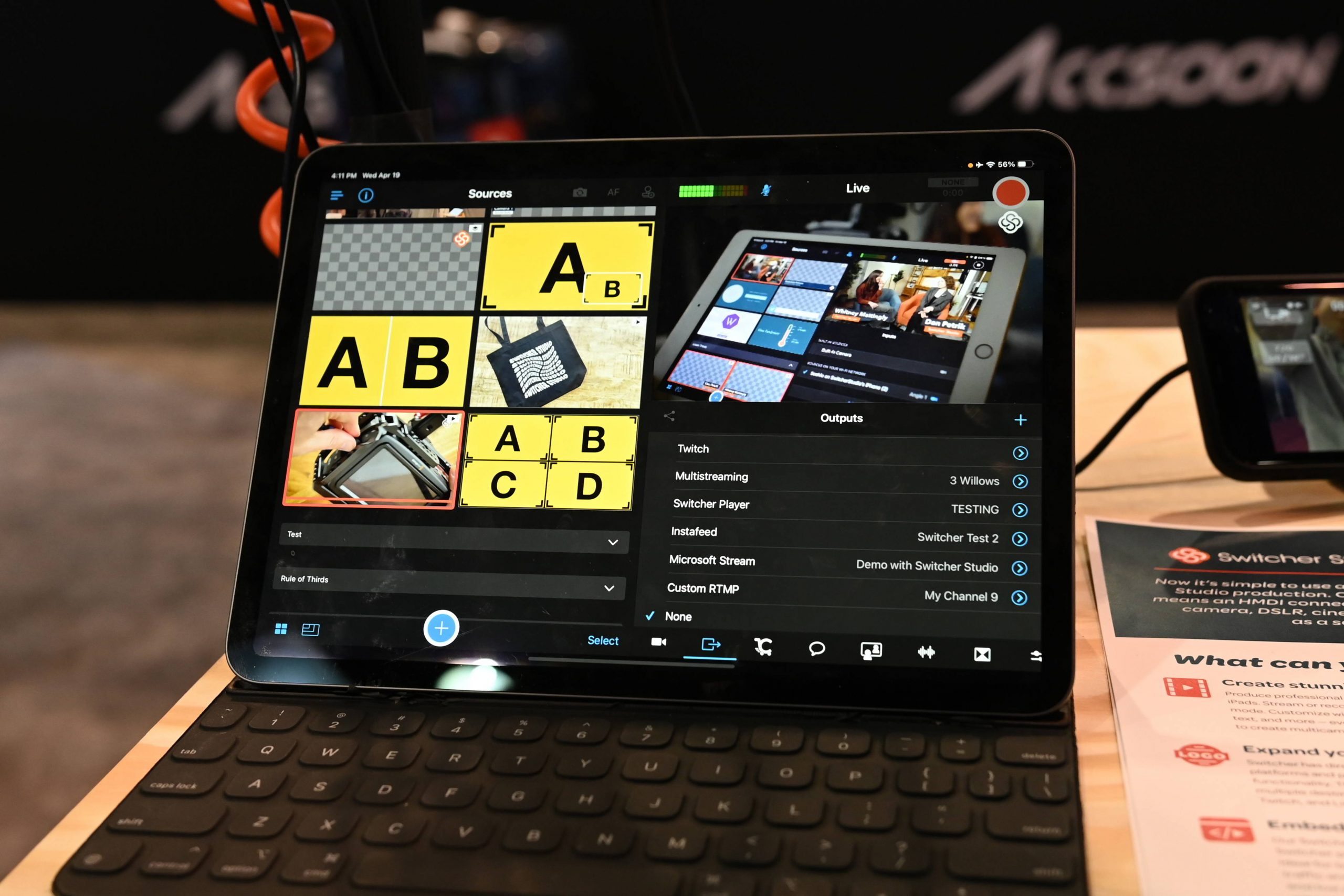 Switcher Studio & Accsoon SeeMo Integration - Newsshooter