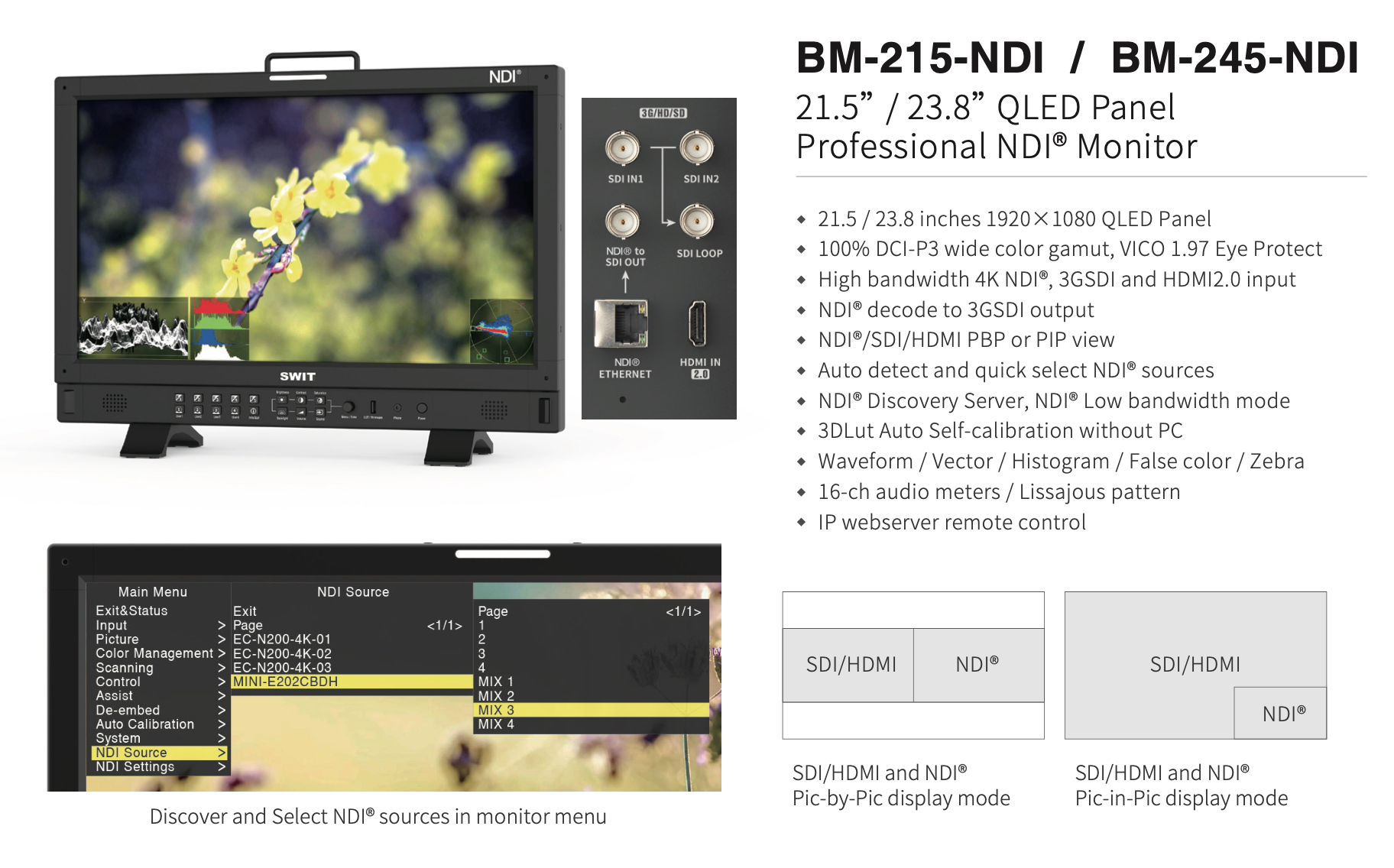 SWIT Launches Professional NDI EFP Multi-camera Production System ...