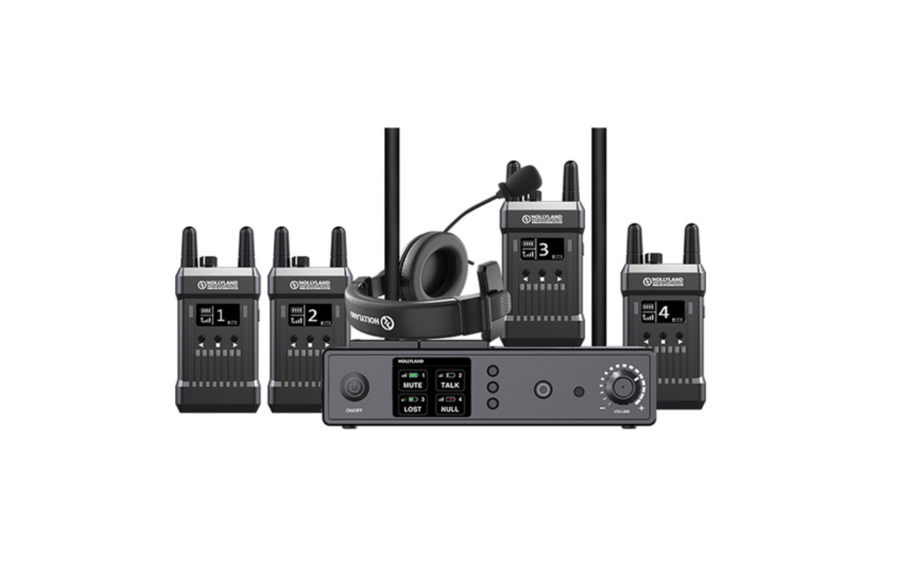 Hollyland Full-Duplex Intercom System with Four Beltpack Transceivers ...