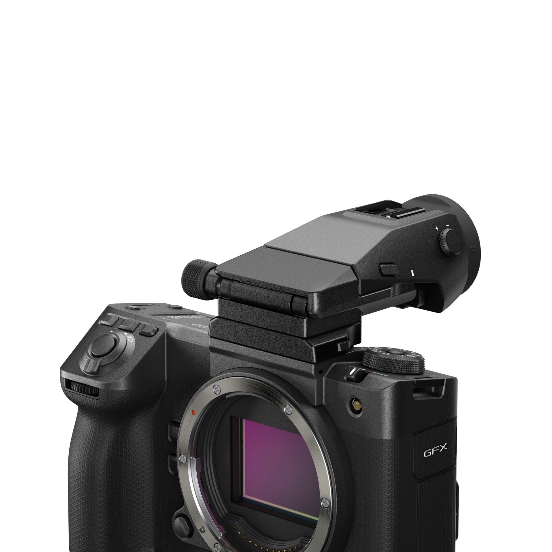 600023590 PT09 Image GFX100ii leftNanameUP EVF TL1 00 - Newsshooter