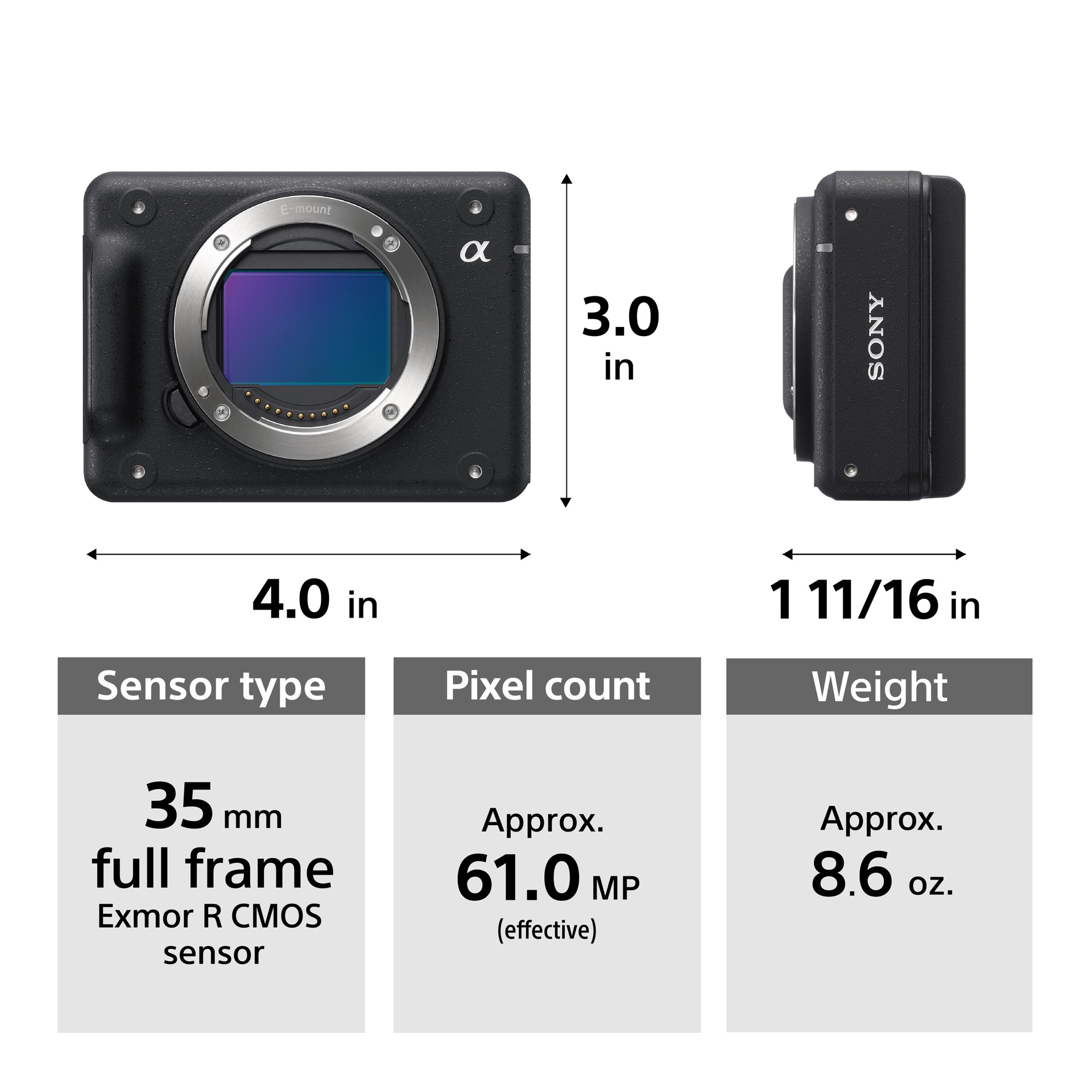 Sony Launches ILX-LR1 Ultra-Lightweight, E-mount Camera for Industrial ...