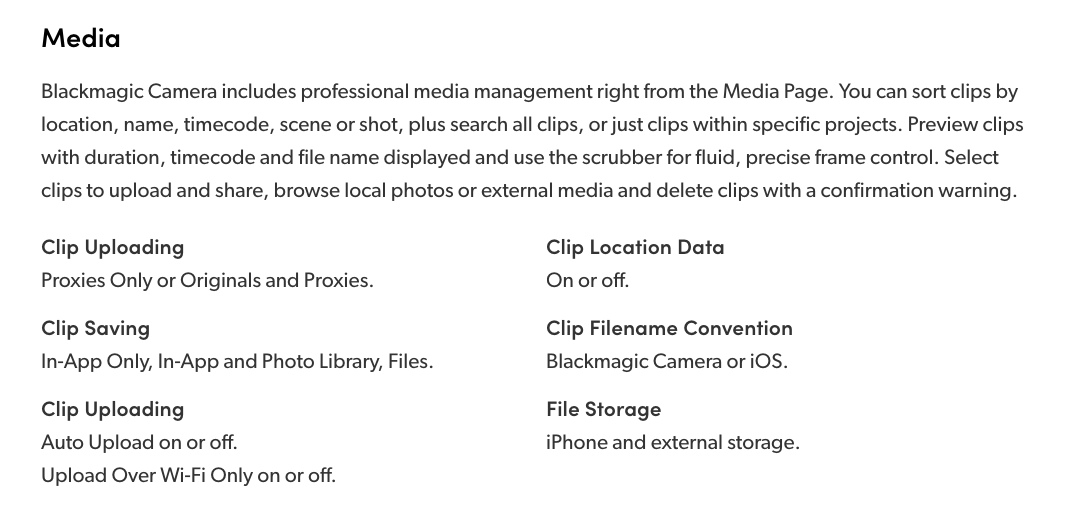 Blackmagic Camera App - Newsshooter