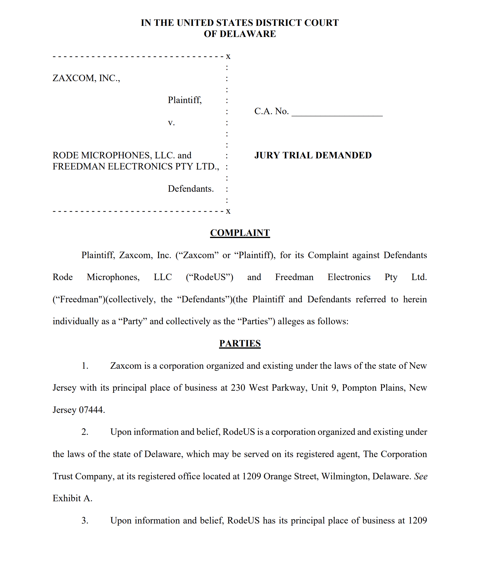 Zaxcom sues RØDE for patent infringement with Wireless Pro - Newsshooter