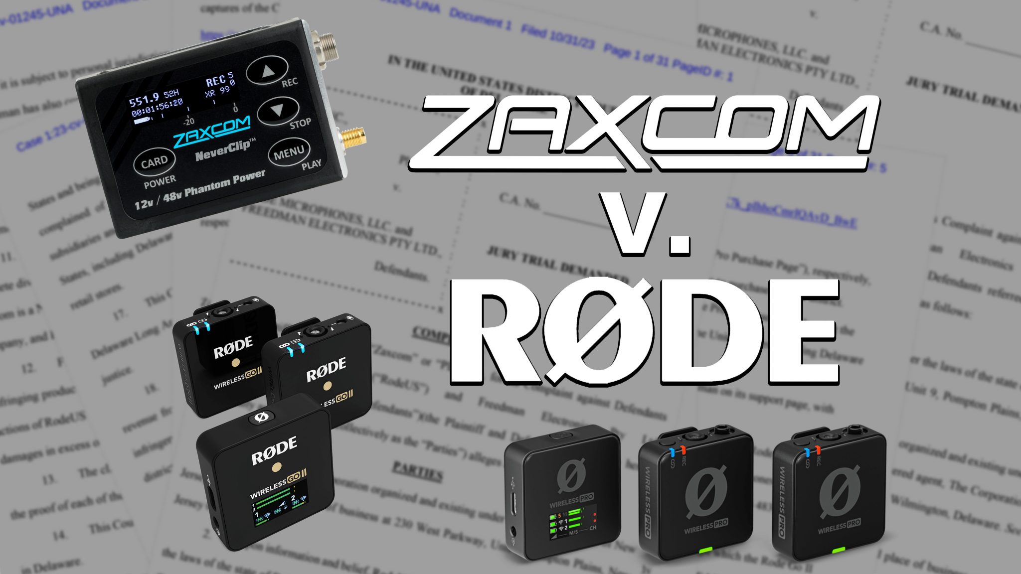 Zaxcom sues RØDE for patent infringement with Wireless Pro - Newsshooter