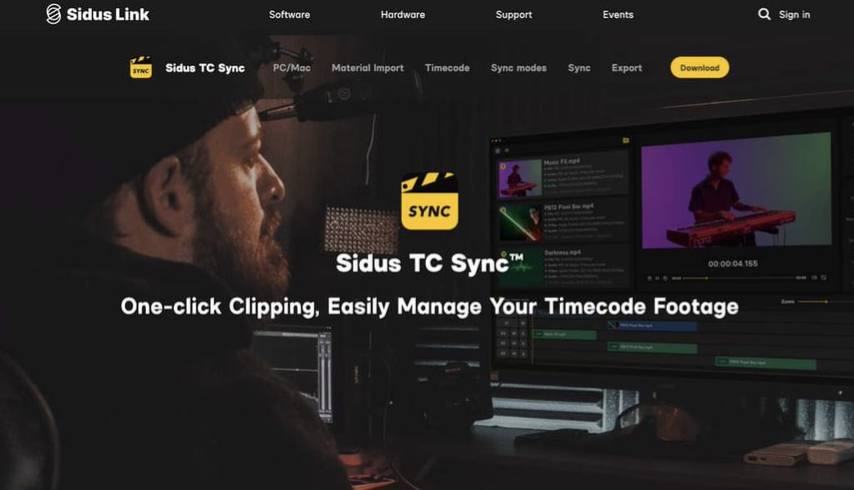 Deity Sidus TC Sync Software - Newsshooter