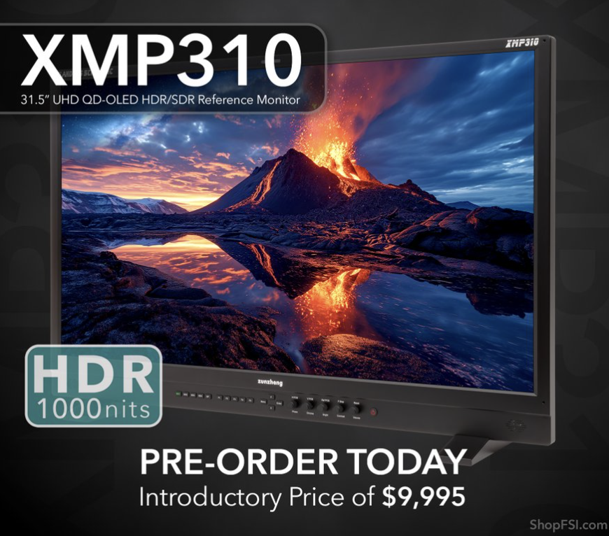 Flanders Scientific XMP310 31.5" UHD QD-OLED HDR/SDR Reference Display ...