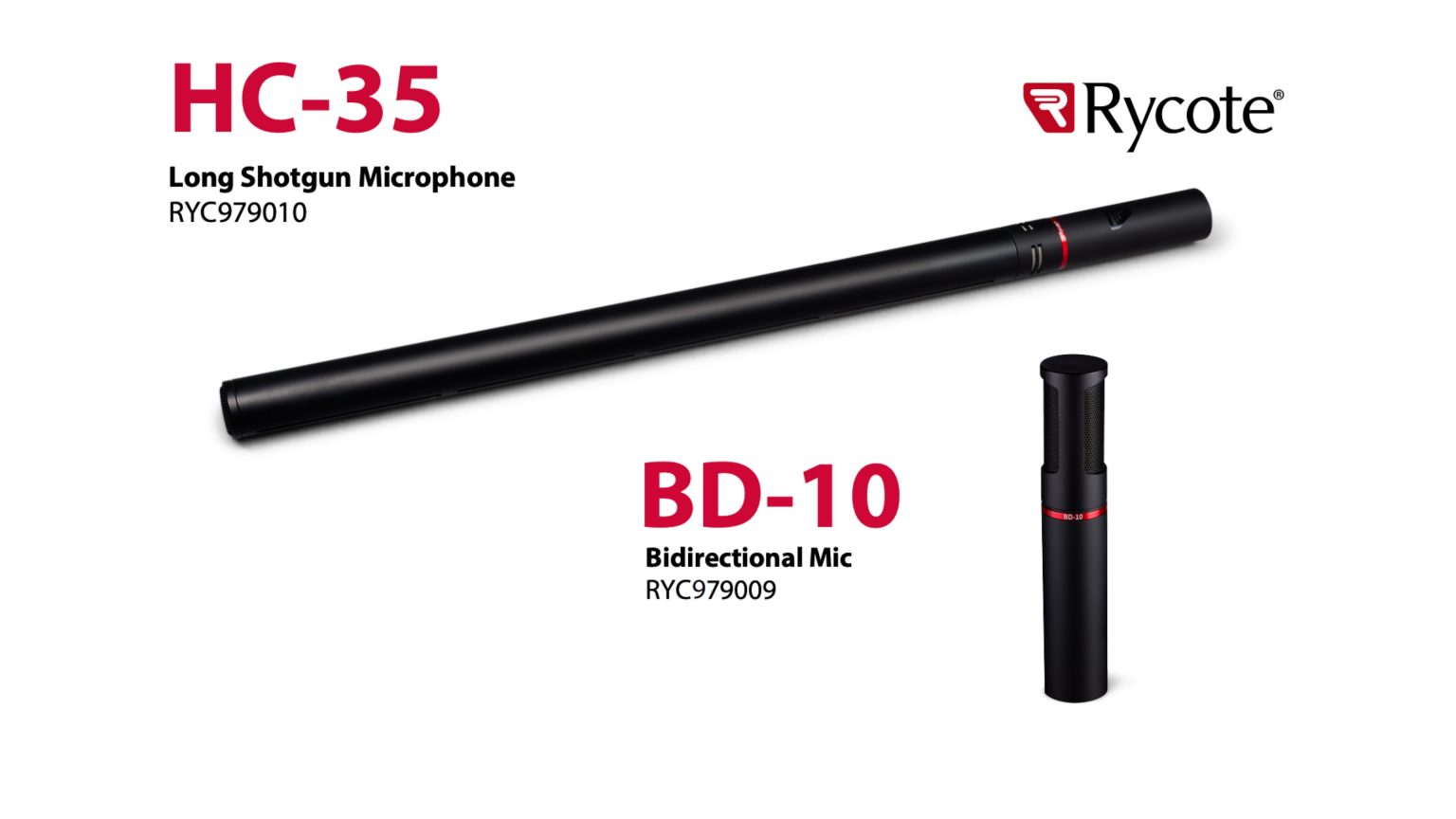 Rycote HC-35 Shotgun & BD-10 Bidirectional Condenser Mics announced ...