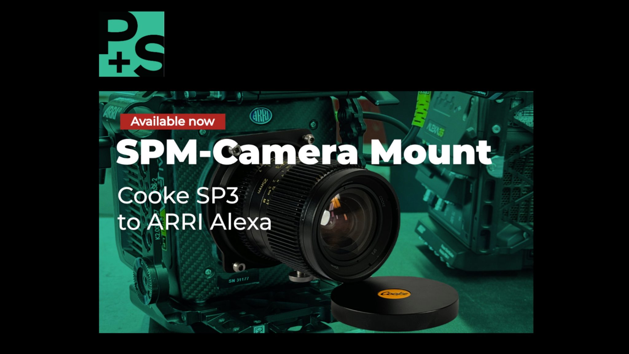 P+S Technik SPM-Camera Mount for putting Cooke SP3 Lenses on ARRI Alexa ...