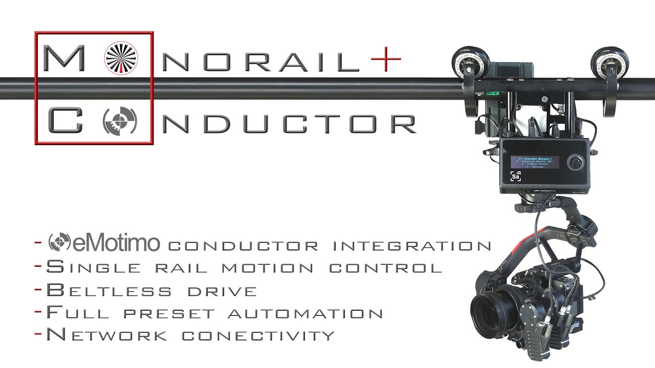 RigWheels Monorail + Conductor– Single Rail Camera Motion Control ...