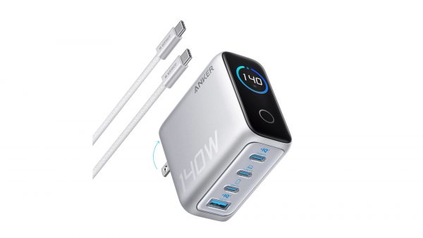 Anker 140W USB-C charger with power usage per port, temperature, and ...