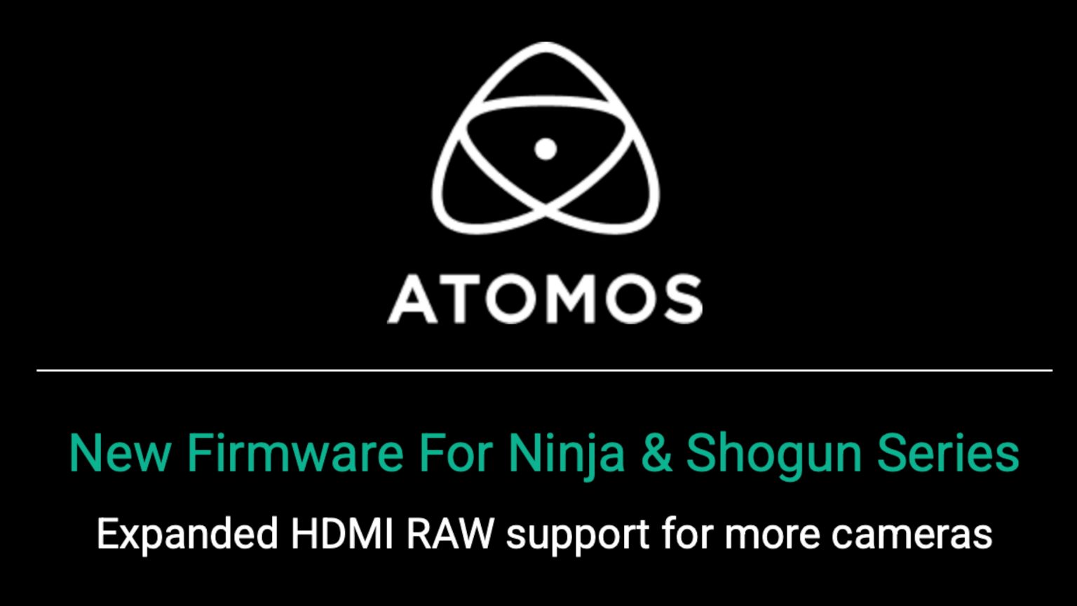 Atomos releases new firmware that offers expanded HDMI RAW support for ...