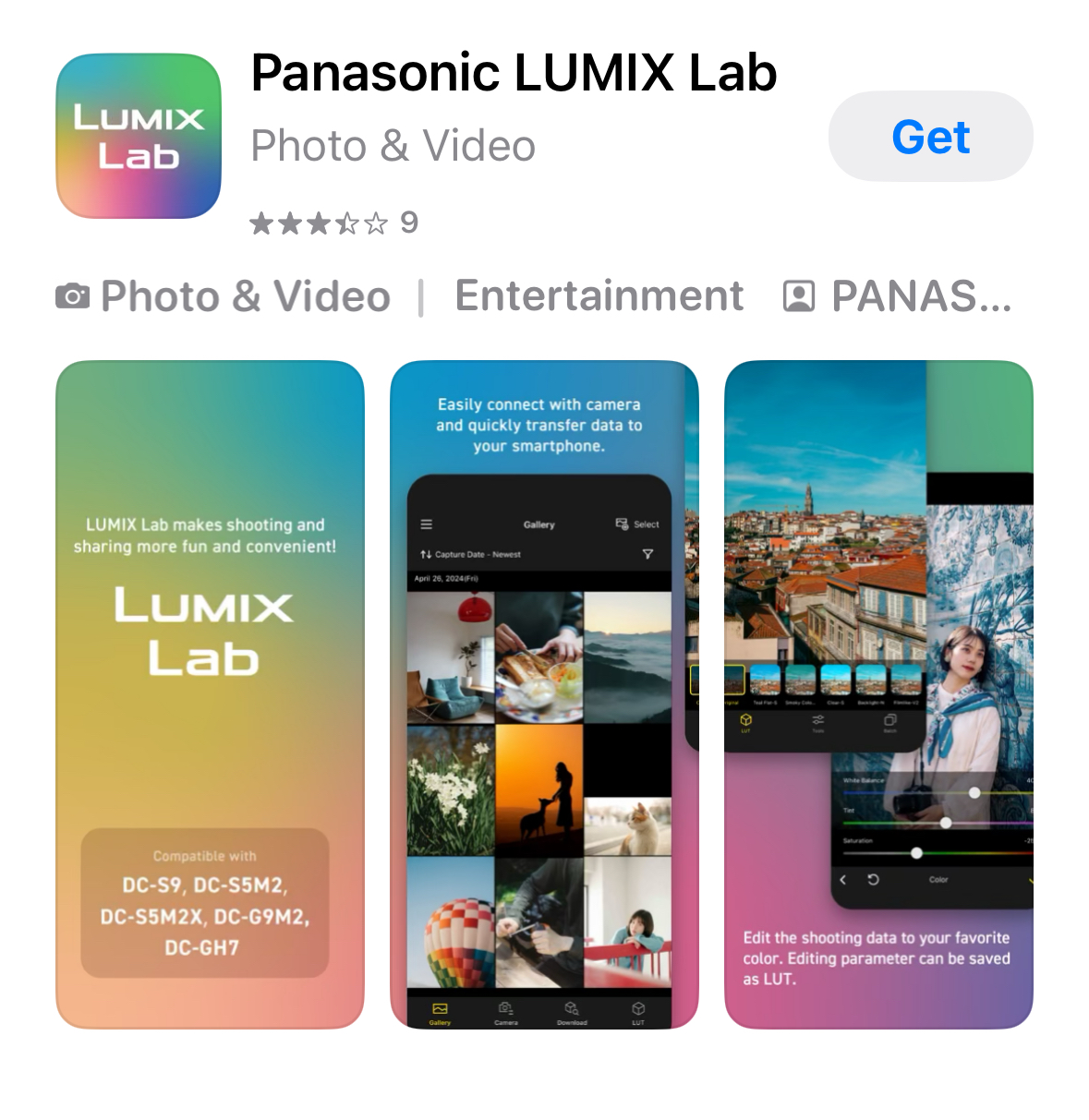 Lumix Lab app - Newsshooter