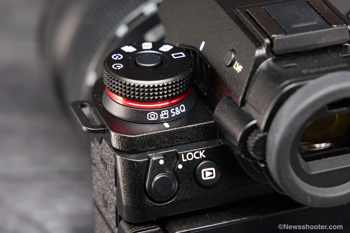 Lumix S1RII top controls left - Newsshooter