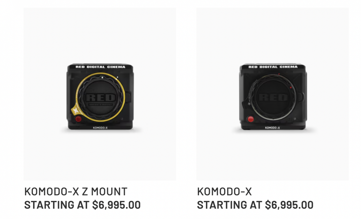 RED KOMODO-X & V-RAPTOR [X] Z Mount - Newsshooter
