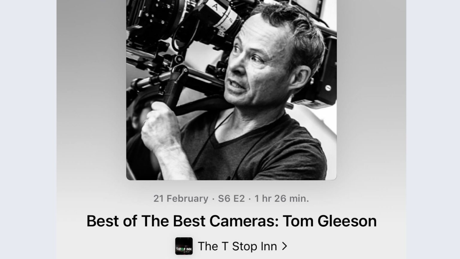 T-Stop Inn Podcast– Best of the Best Cameras with Tom Gleeson ACS ...