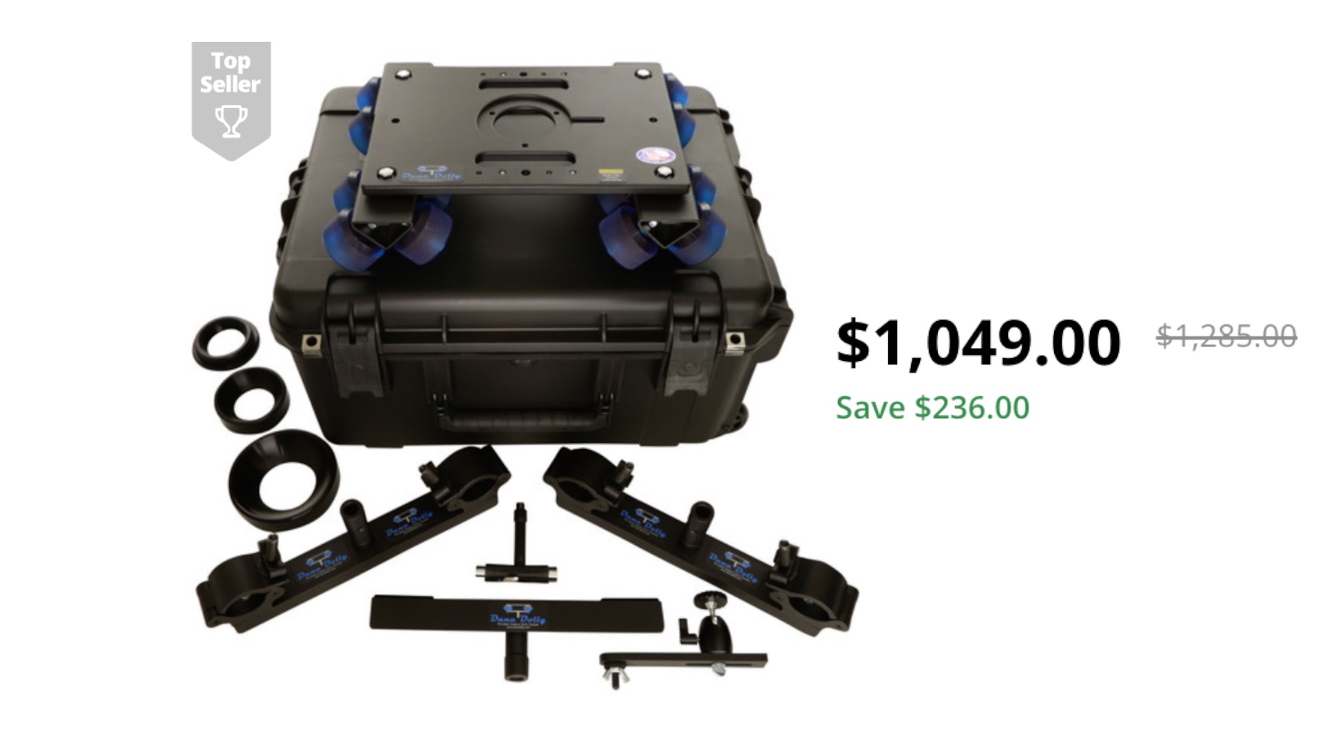 Dana Dolly Portable Dolly System Rental Kit with Universal Track End on ...