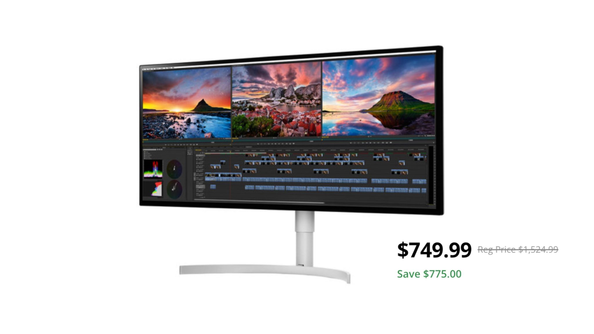 LG 34BK95U-W 34" 21:9 UltraWide 5K2K WUHD Nano IPS Monitor on sale for ...