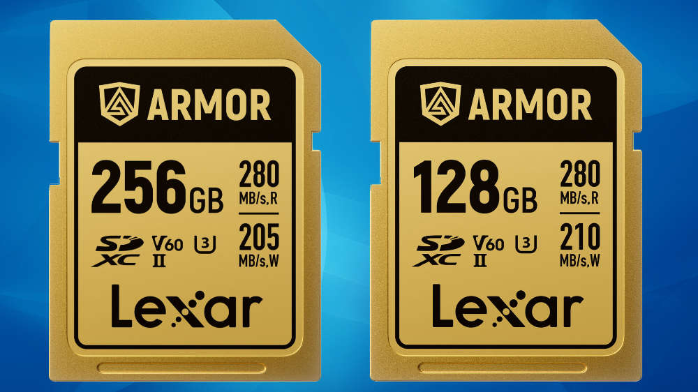 Lexar ARMOR GOLD SDXC UHS-II Cards. Ribless Design 37X Stronger ...
