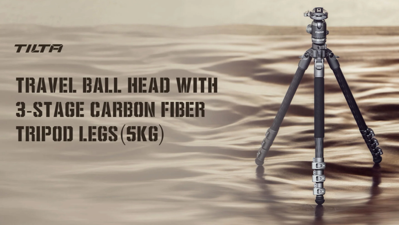 Tilta Travel Ball Head with 3-Stage Carbon Fiber Tripod Legs - Newsshooter