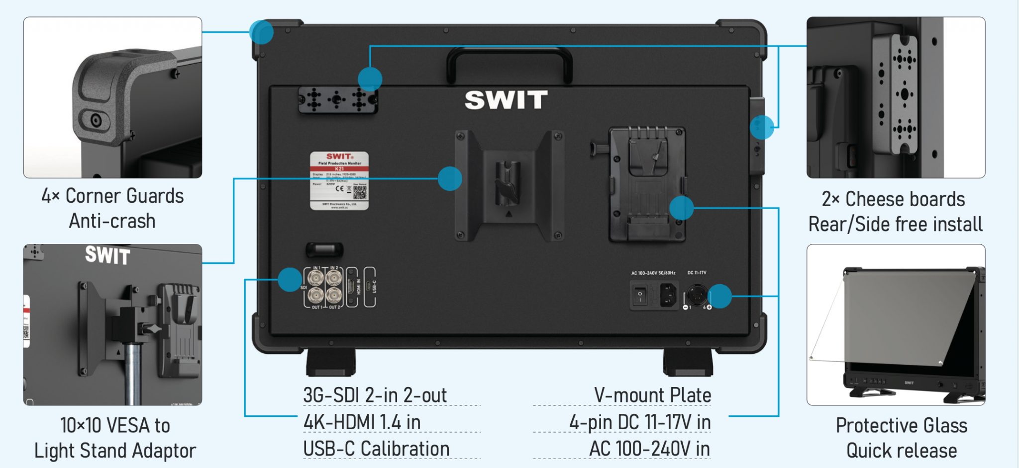 SWIT K15 & K21 Monitors announced - Newsshooter