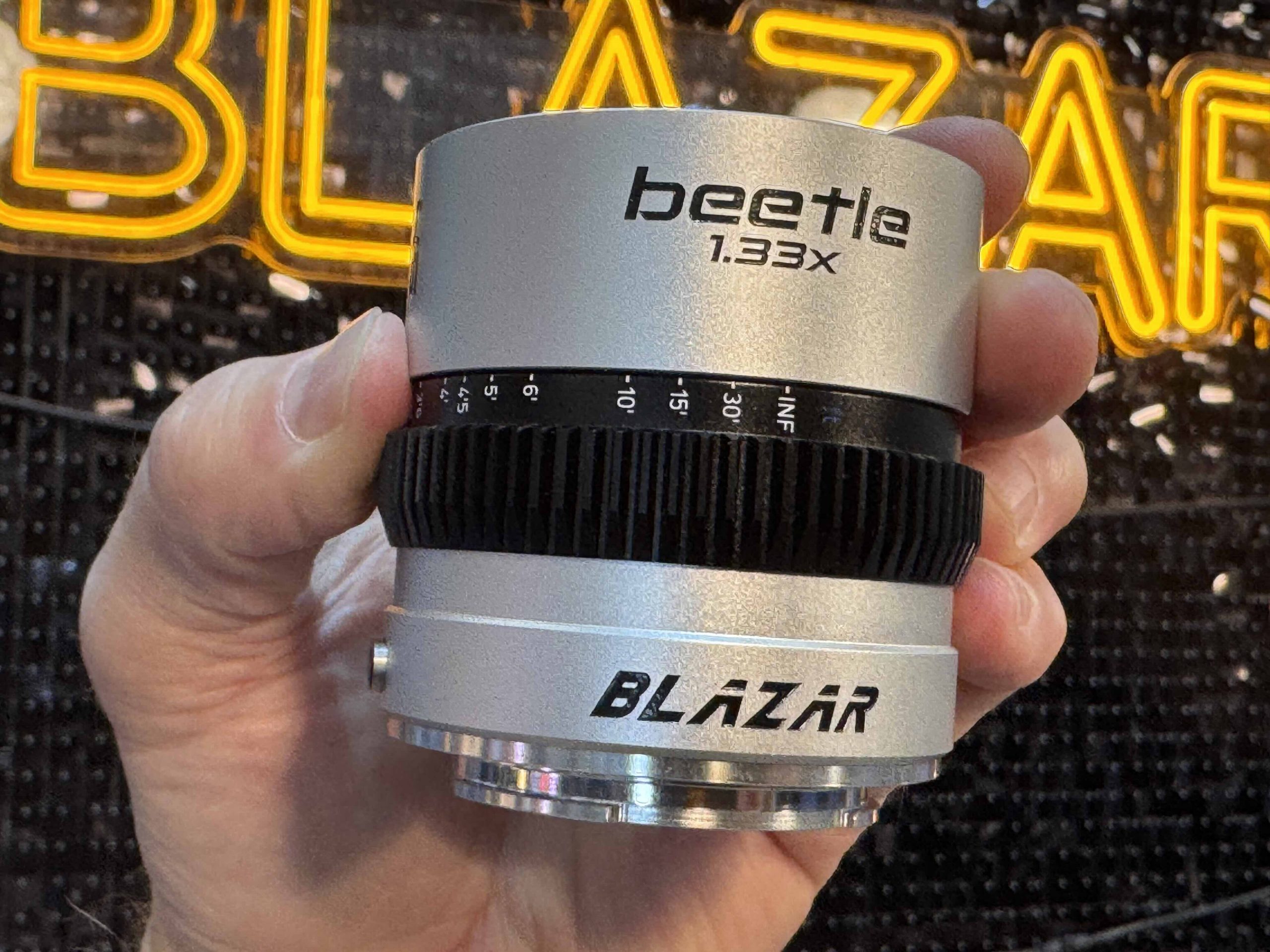 Blazar Lens Beetle 45mm T3.2 1.33x Anamorphic Lens First Look - Newsshooter