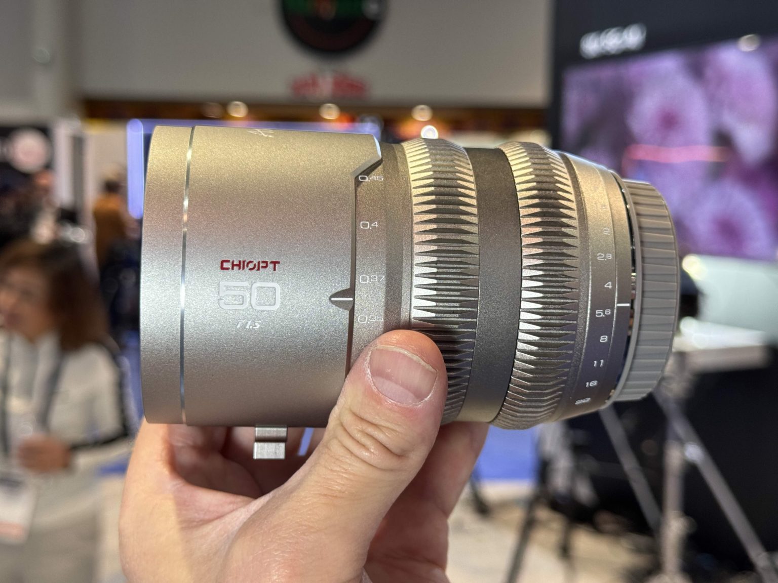 Chiopt AURA Super Speed Primes first look at NAB 2025 - Newsshooter