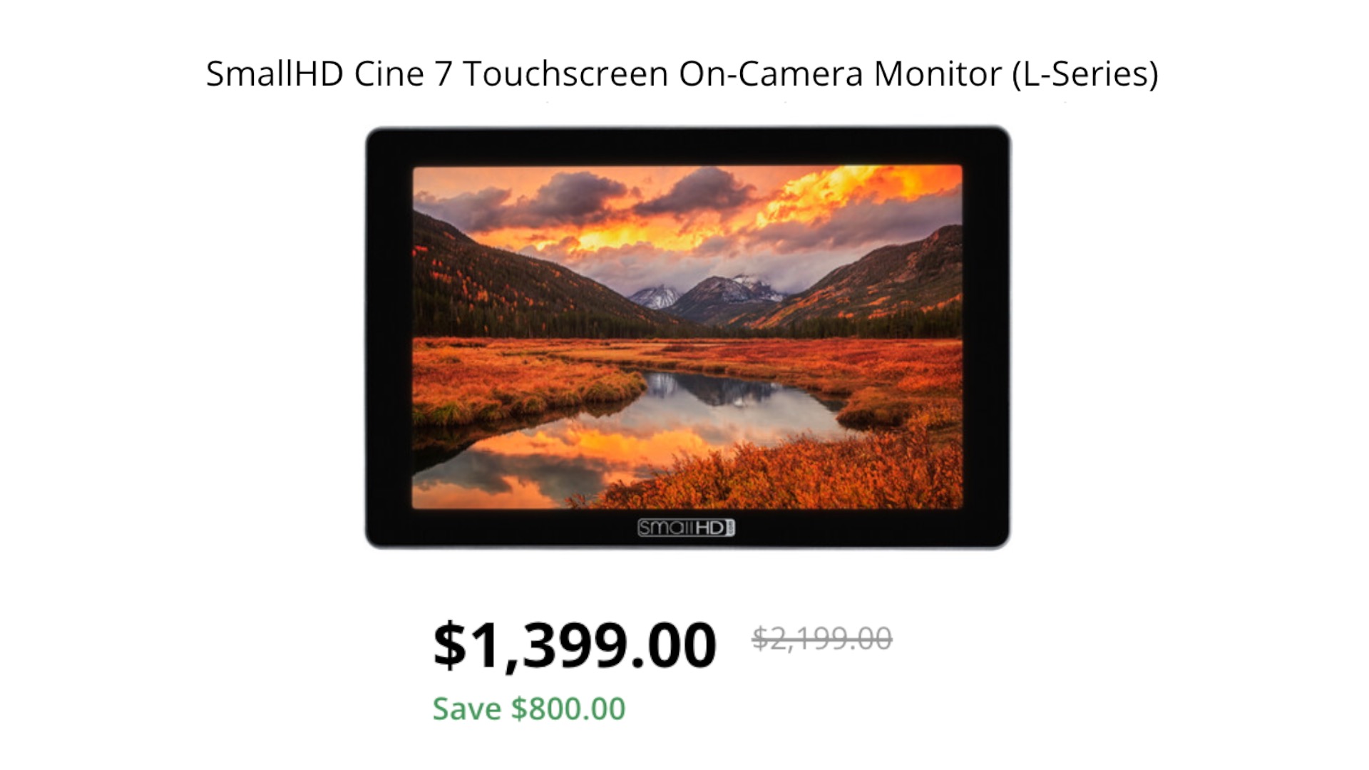 SmallHD Cine 7 Touchscreen On-Camera Monitor (L-Series) on sale for ...