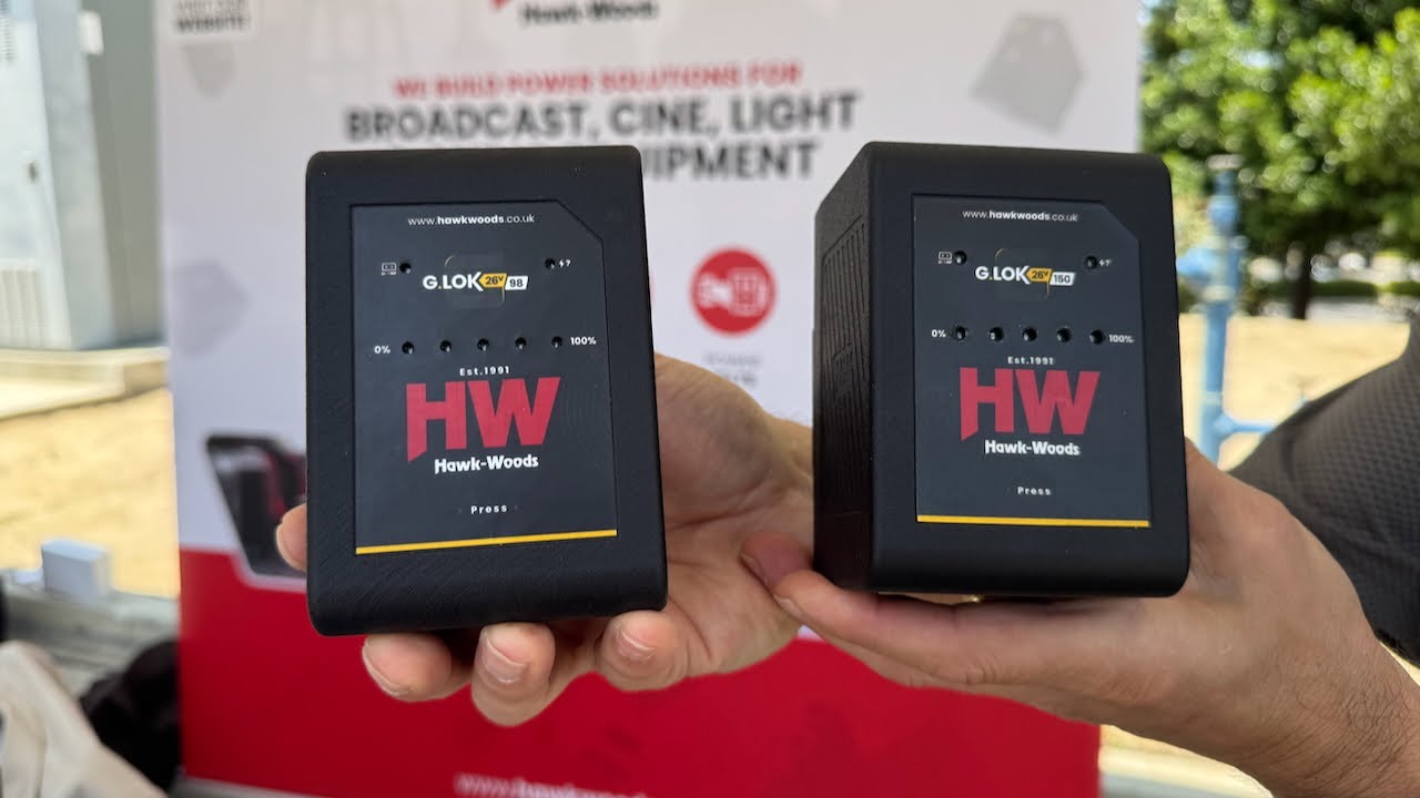 Hawk Woods G Lok Mini Gold Mount Batteries First Look at Cine Gear 2025 ...