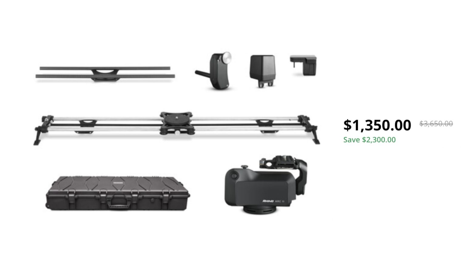 Rhino Camera Gear Ultimate Slider Bundle on sale for $1,350 USD ...
