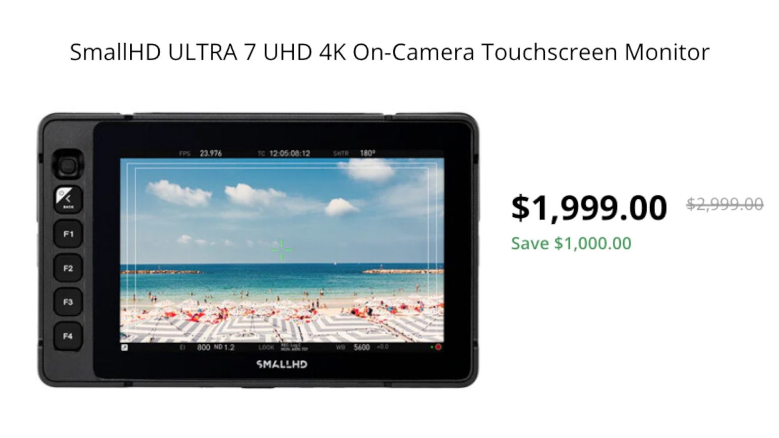 SmallHD ULTRA 7 on sale for $1,999 USD - Newsshooter