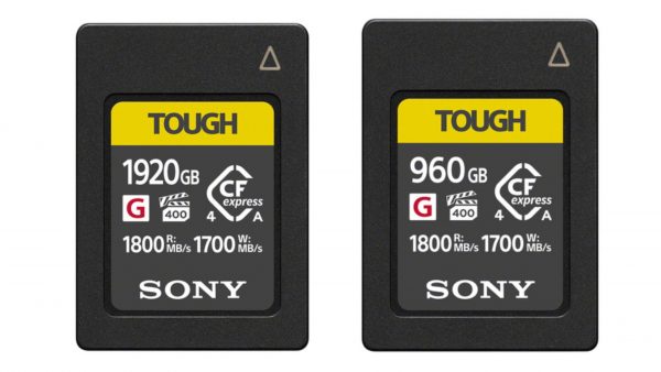 Sony 960GB and 1920GB CFexpress 4.0 Type A TOUGH CFexpress Type A cards ...