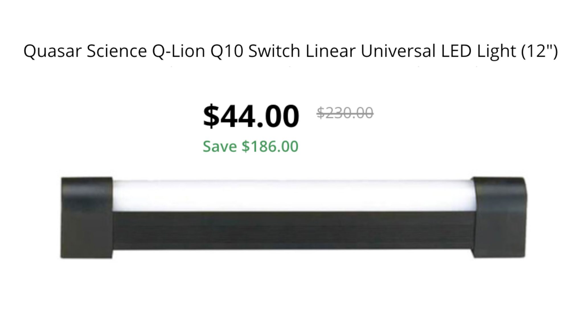 Quasar Science Q-Lion Q10 Switch Linear Universal LED Light (12") on ...