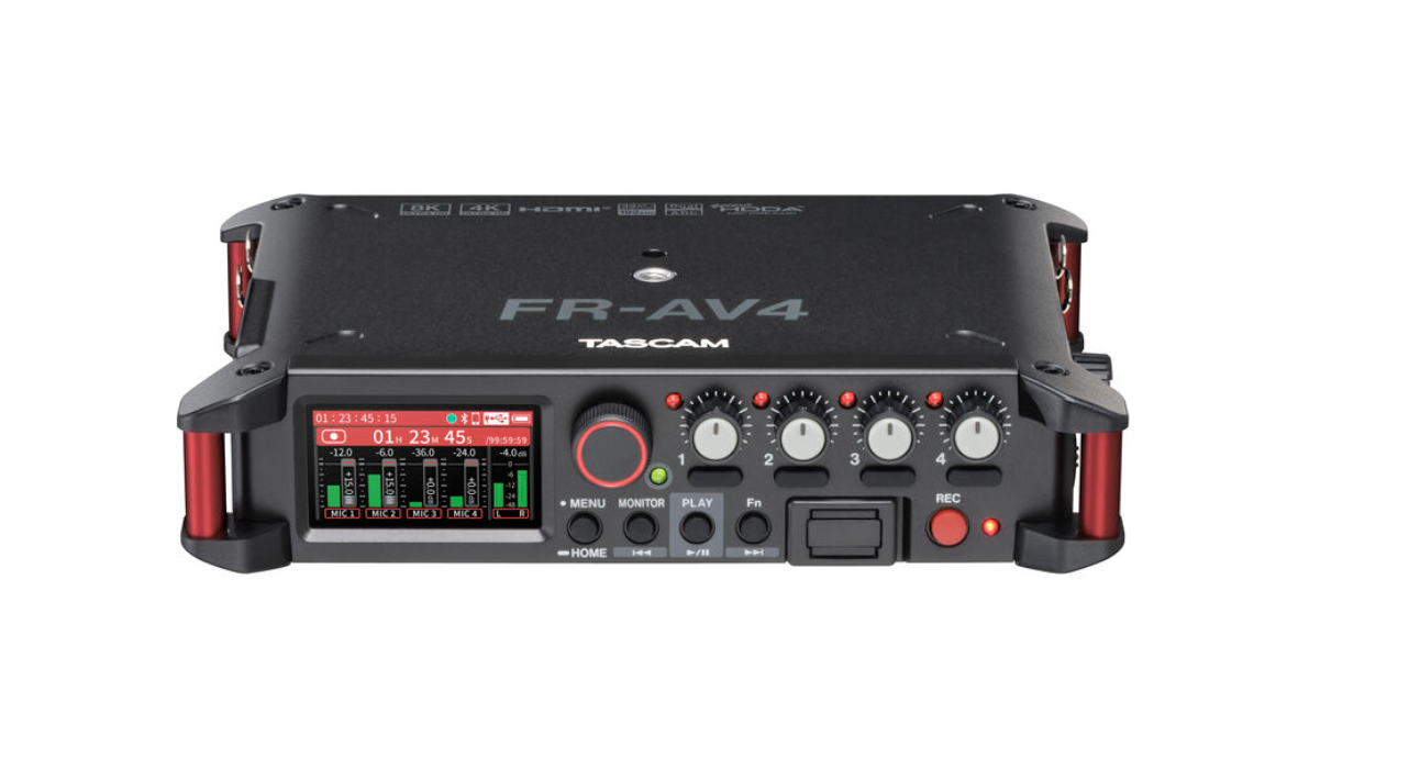 TASCAM FR-AV4– 4-Channel 32-Bit Float Audio Field Recorder with Mixer ...