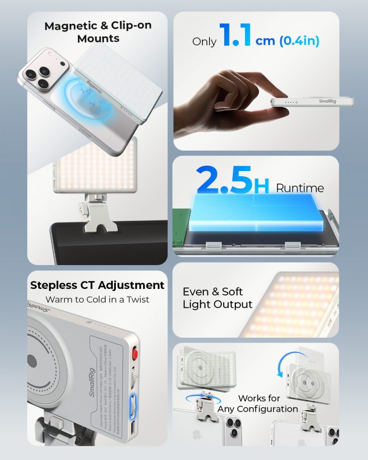 SmallRig M3 Attachable LED Video Light for Smartphones - Newsshooter