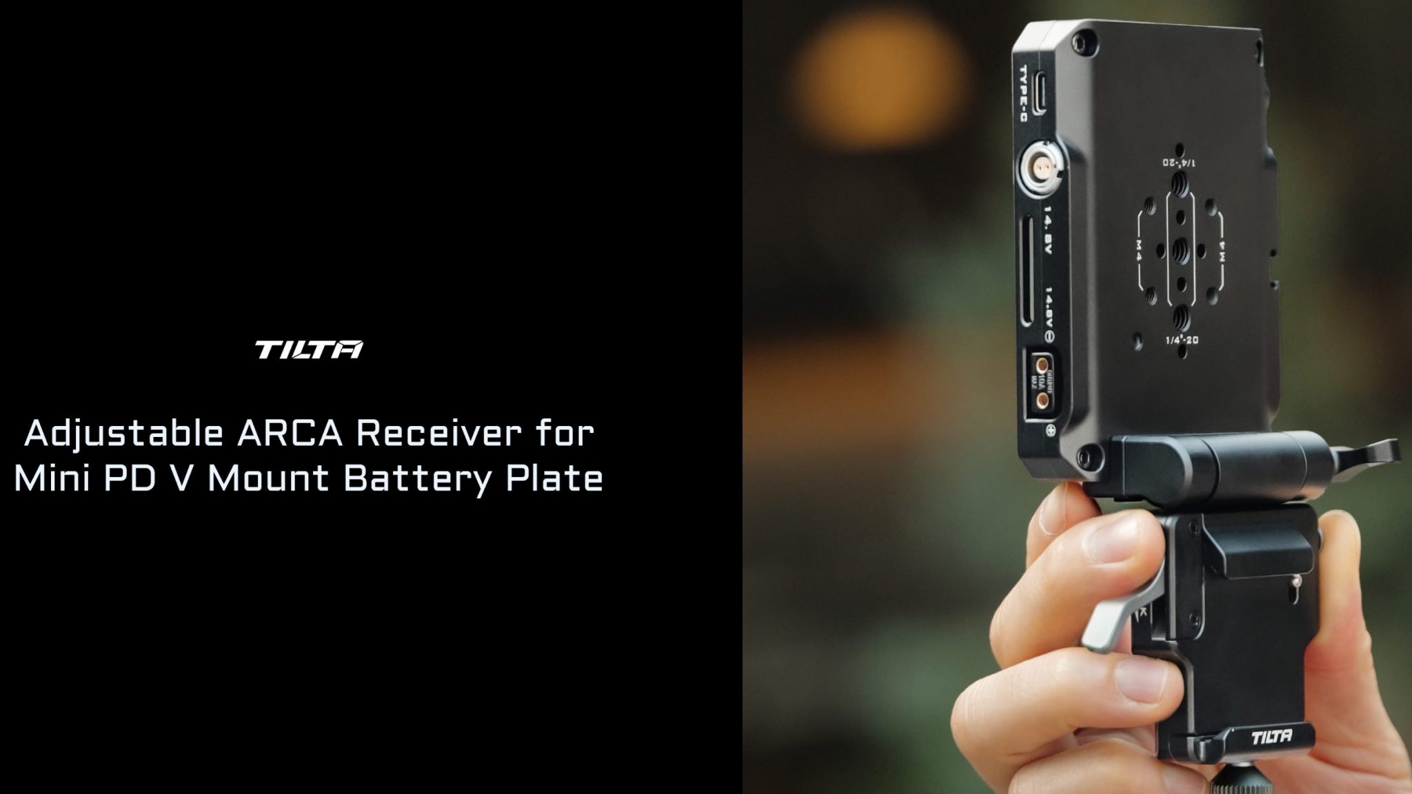 Tilta Mini PD V-Mount Battery Plate with Adjustable ARCA Receiver ...