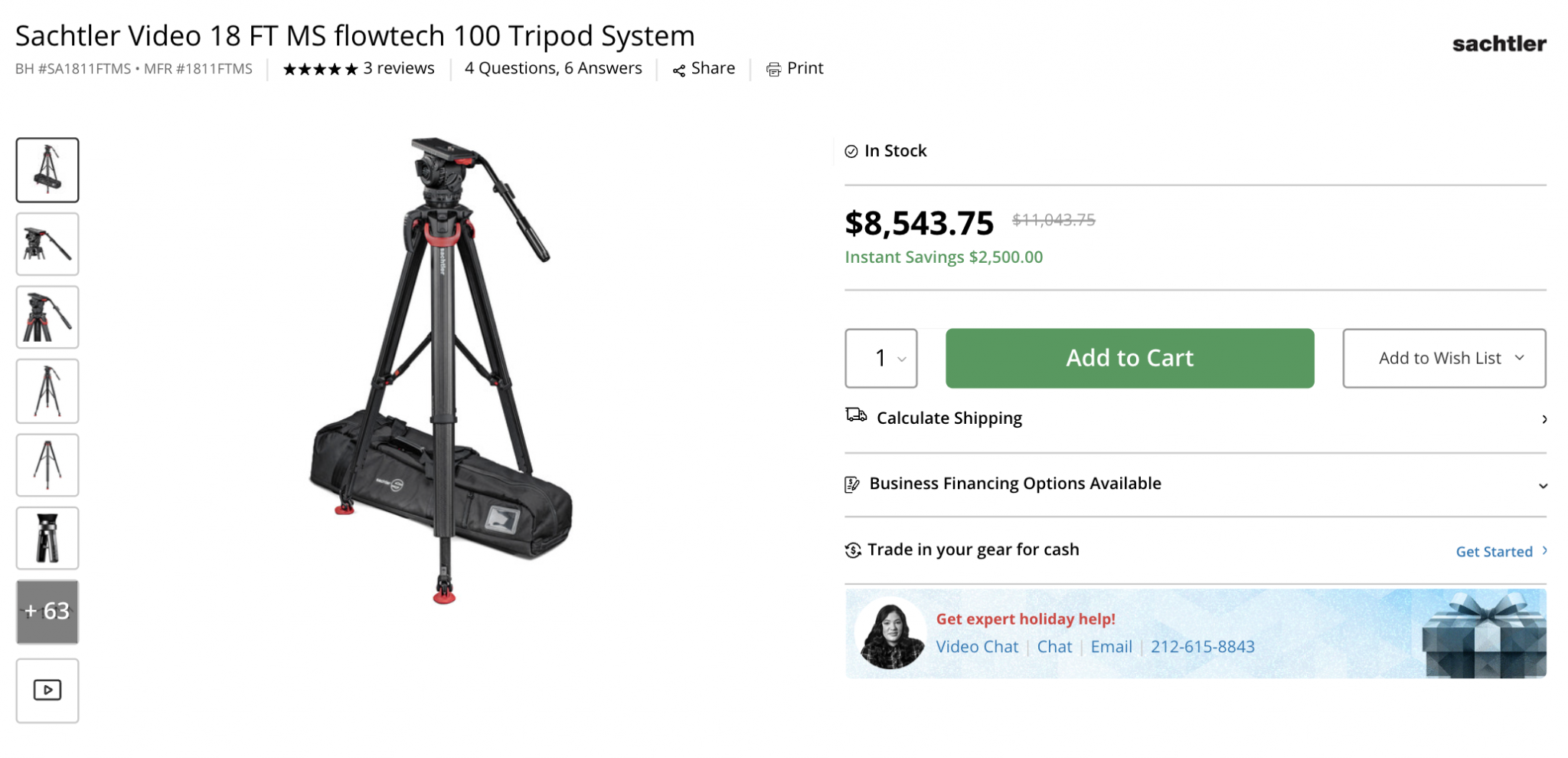 Save $2,500 USD on the Sachtler Video 18 FT MS Flowtech 100 Tripod System - Newsshooter