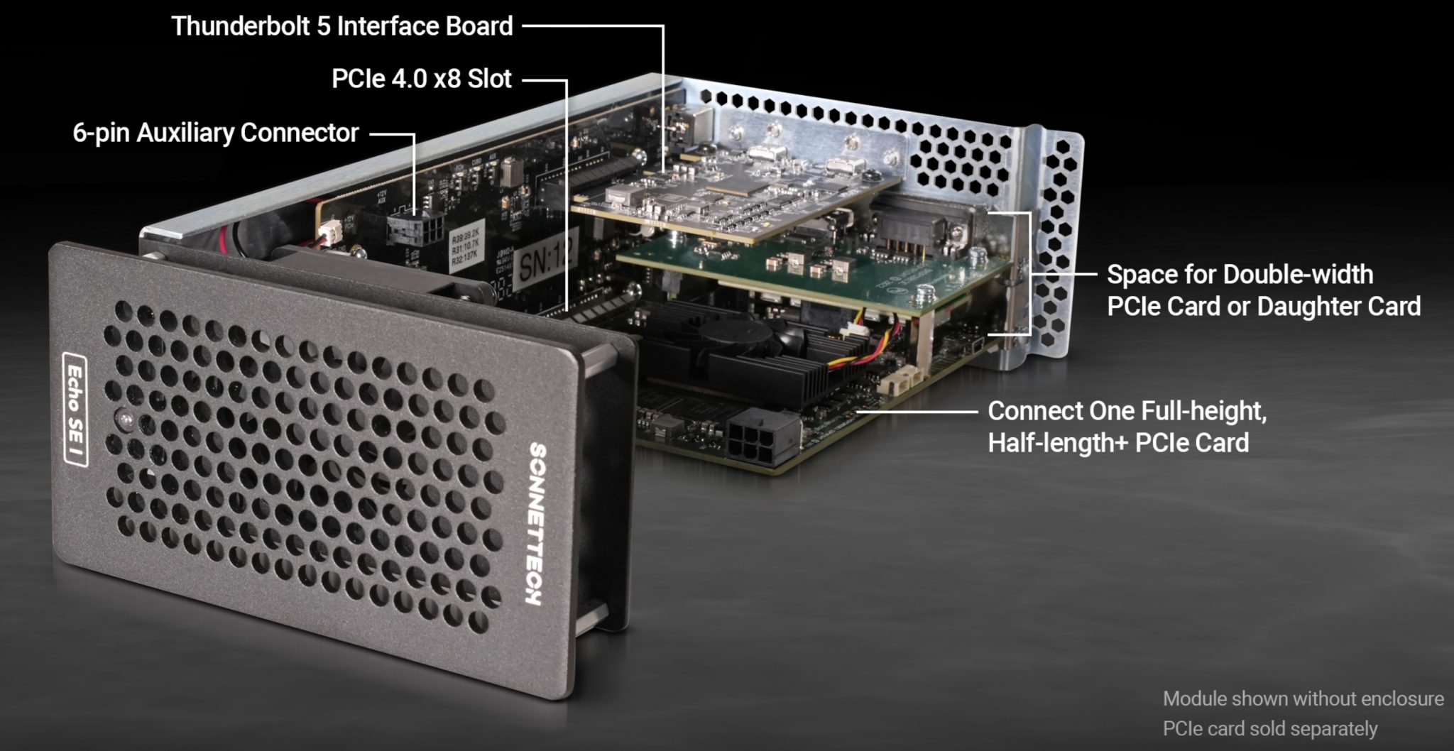Sonnet Echo SE I T5 Thunderbolt 5 to PCIe card expansion system ...