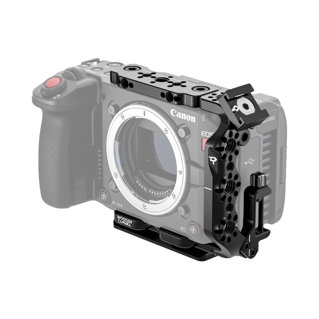 50 K10059 Half Cage Three Quarters Front Low Opacity - Newsshooter