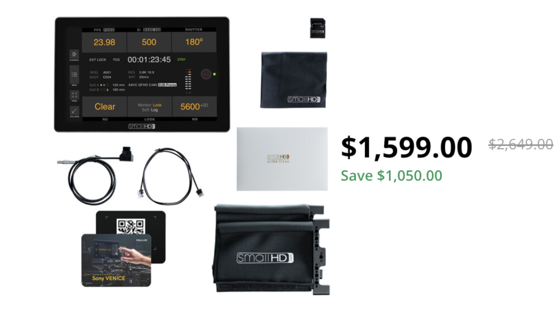 SmallHD 7" Cine 7 Touchscreen Monitor with Sony VENICE/BURANO/FX6 ...