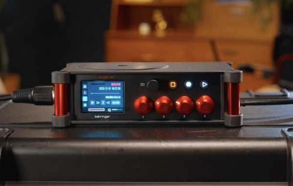 Behringer FLOW 4V– a 10-track 32-bit float field recorder with Timecode ...