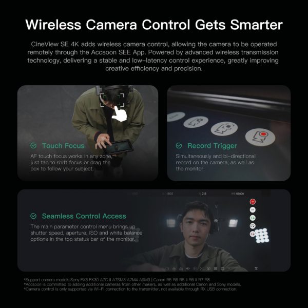 Accsoon CineView SE 4K wireless video transmission system with camera ...